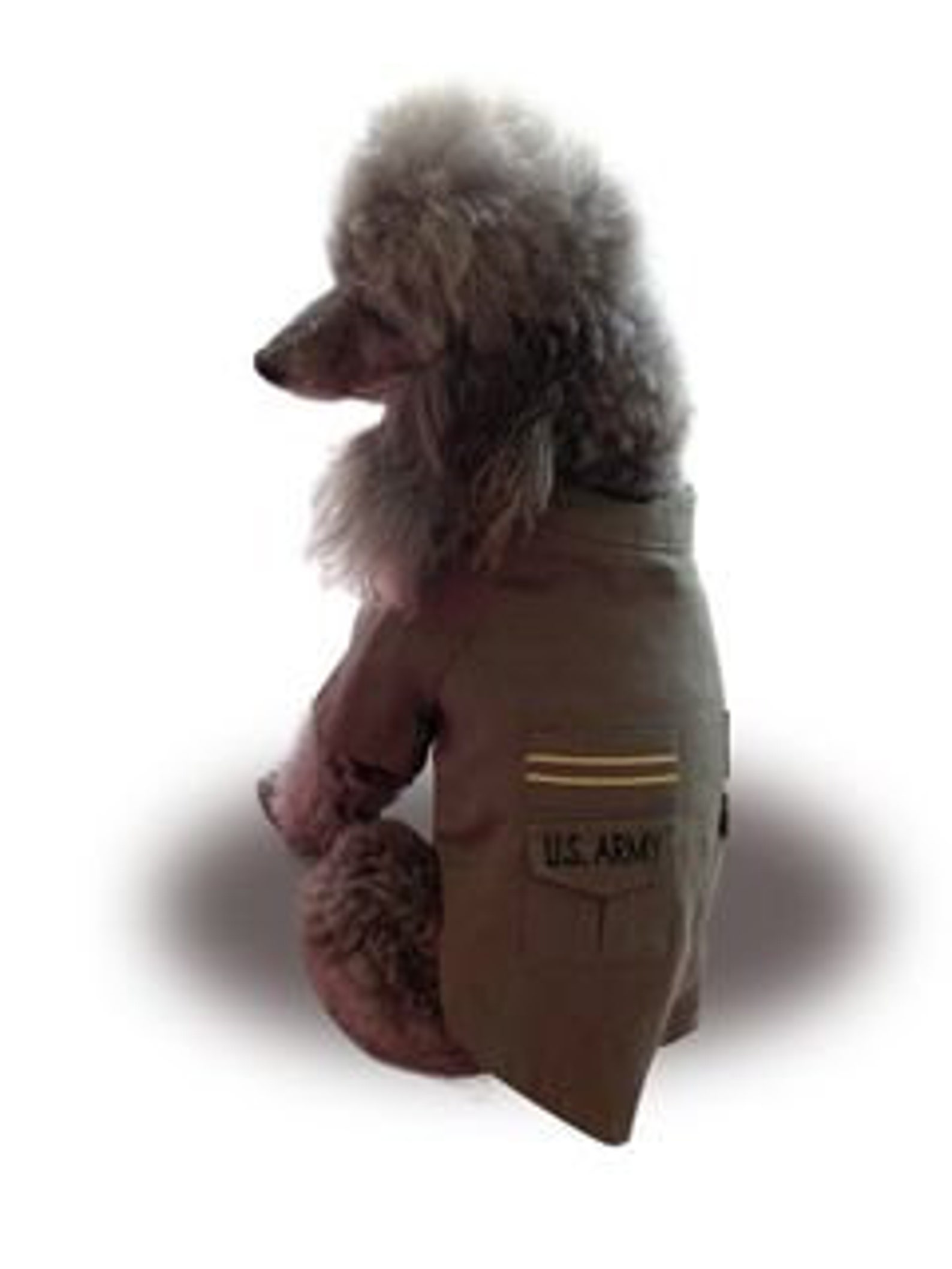 Army Dog Jacket Coat With Velcro Adjustments for Small to Extra Large ...