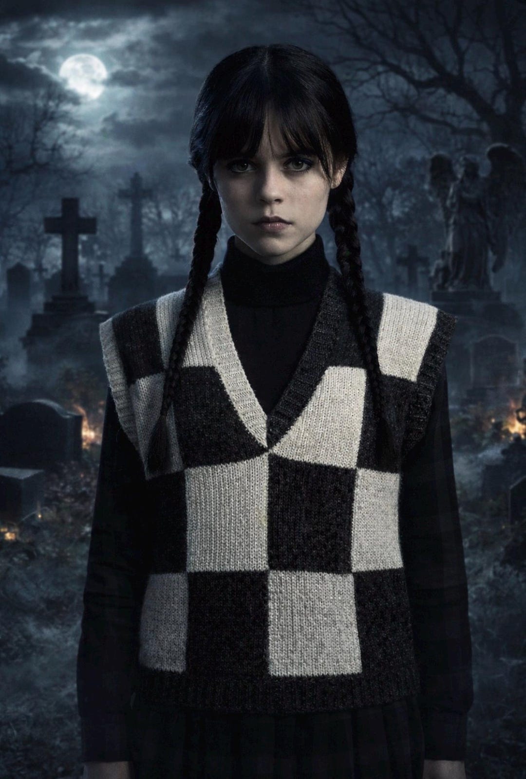 Wednesday Addams Sweater Vest Crochet Pattern - Etsy