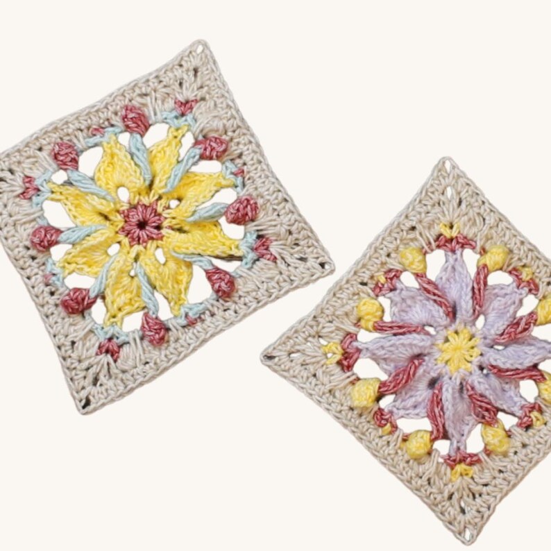 Fairy Flower Granny Square Written Pattern, Diagram, & Video Tutorial ...
