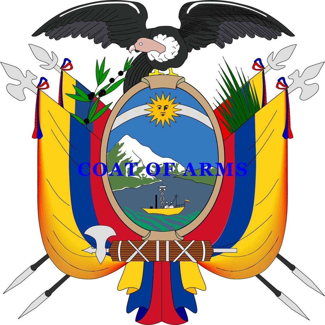 Escudo De Ecuador – Alta Resolución (600 Ppp) + SVG Vector PNG JPG - Etsy