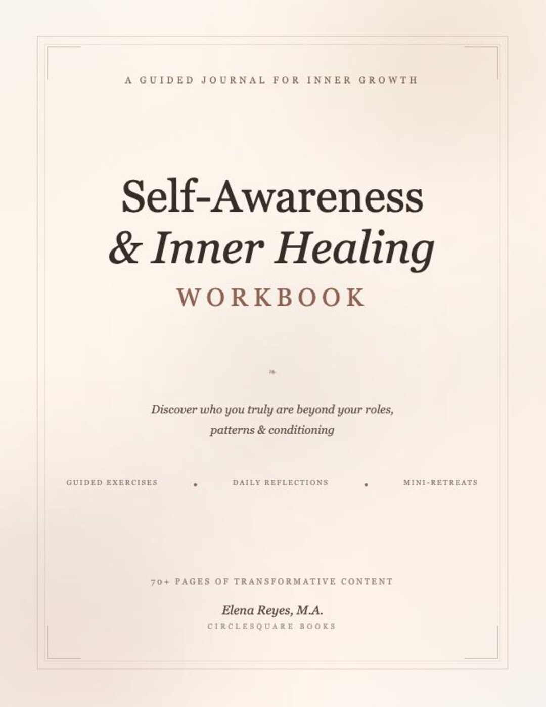 Self-awareness Workbook PDF, Inner Healing Journal, Guided Reflection ...