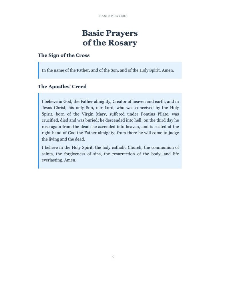 The Holy Rosary Guide | Complete Catholic Prayer Book | Beginner's ...