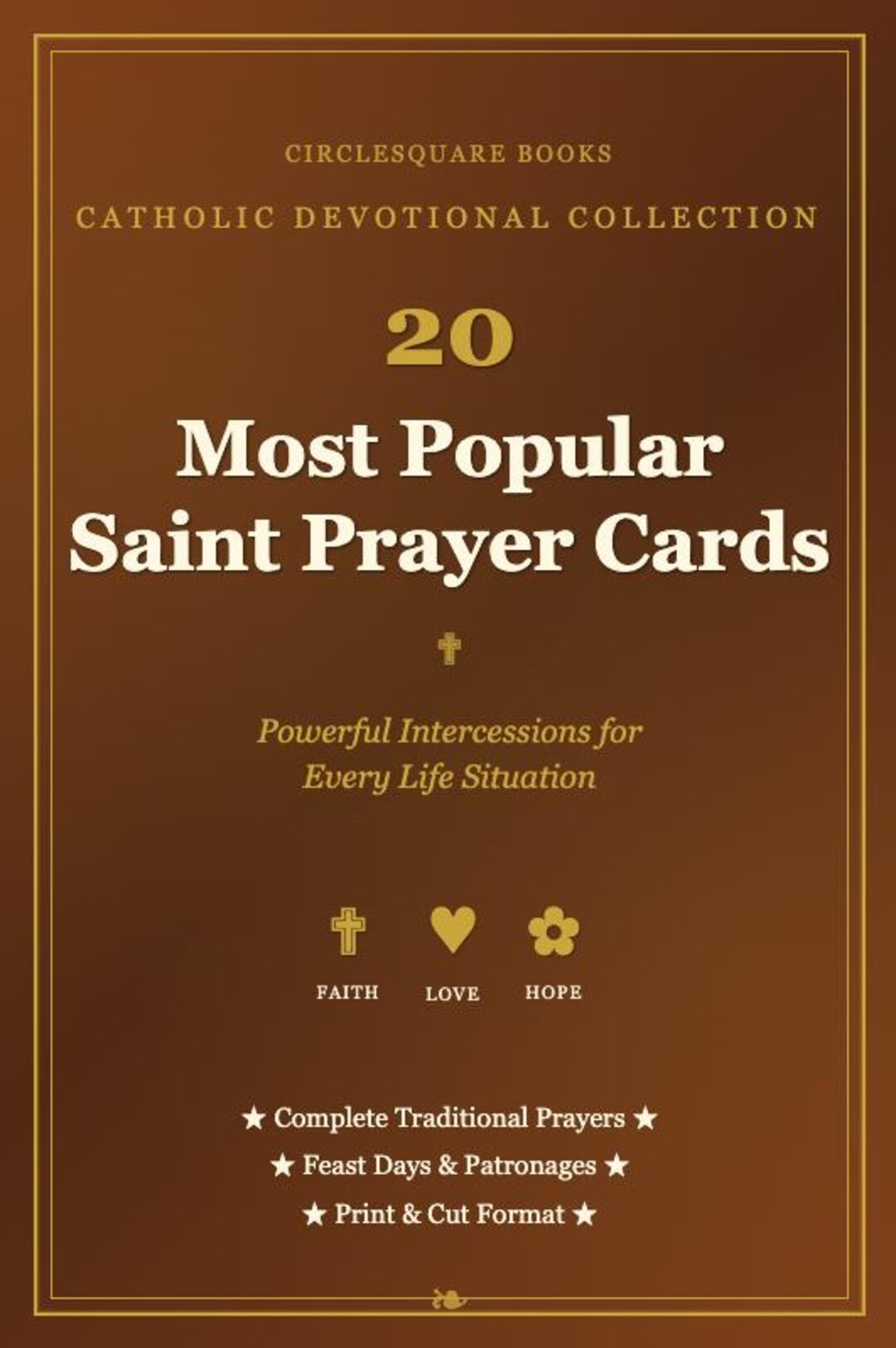 20 Catholic Saint Prayer Cards Printable Bundle | Instant Download | St ...
