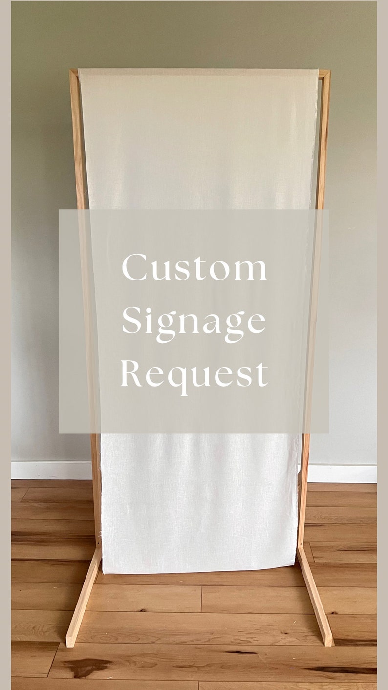 Fully Custom Linen Fabric Sign - Etsy Canada