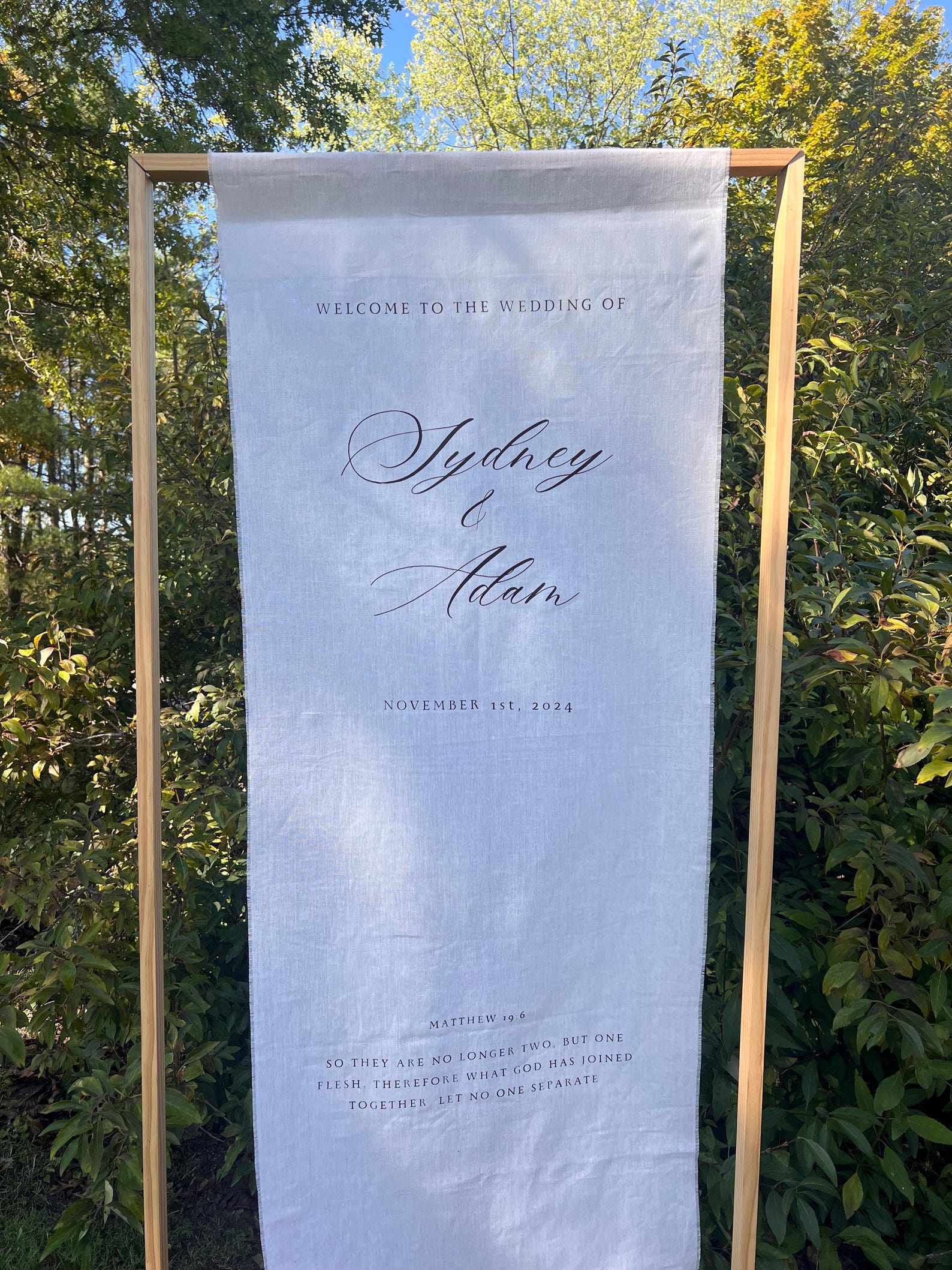 Fabric Welcome Sign | Linen Sign With Quote - Etsy