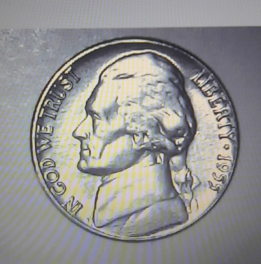 1955 D Jefferson Nickel Error Coin.ddo/ddr - Etsy