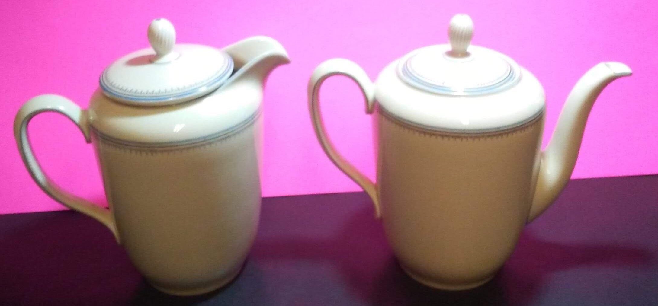 KPM Royal Ivory China Germany Teapot & Coffee Pot 11 Cups Set Mint ...