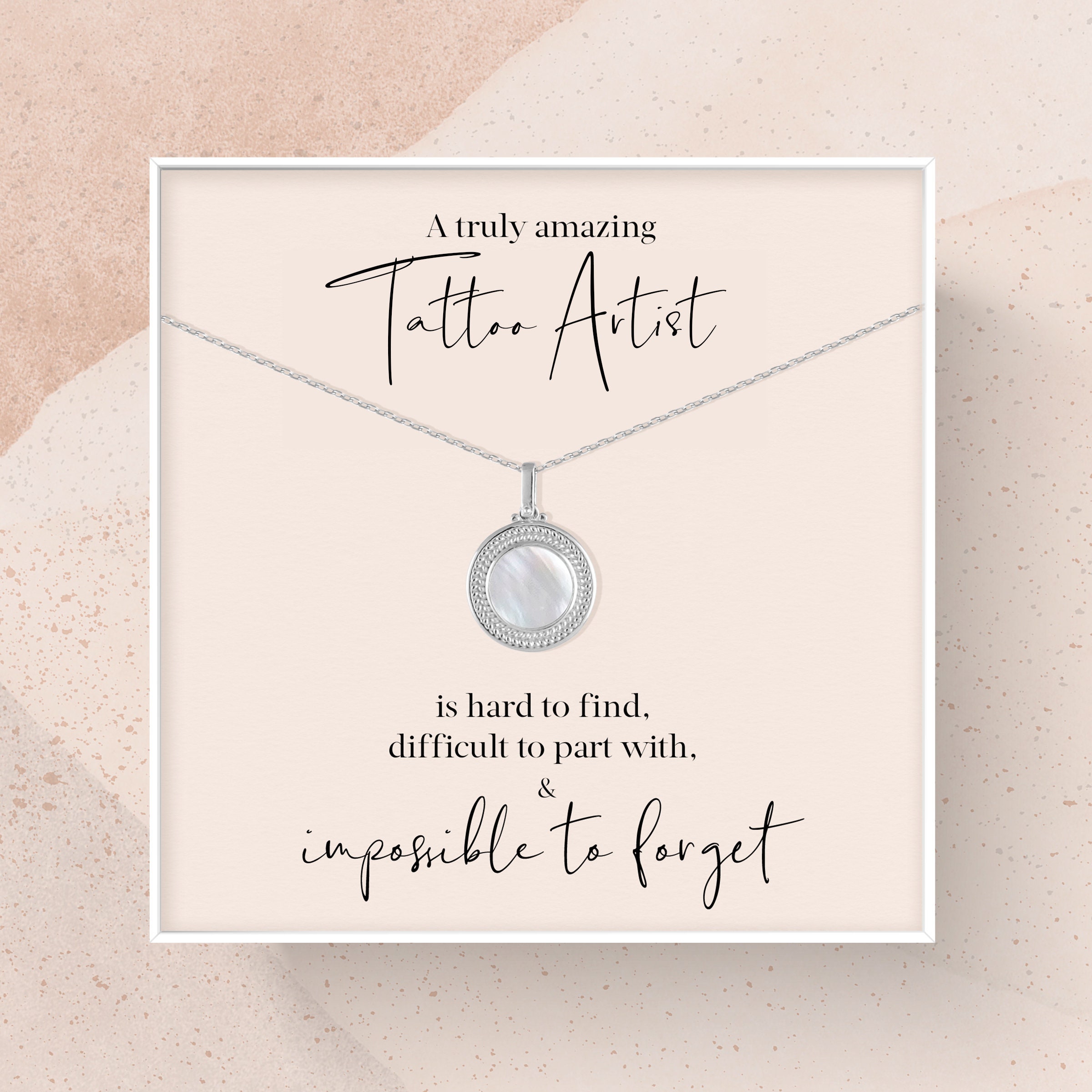 Tattoo Artist Gift for Women Tattoo Artist Necklace A - Etsy