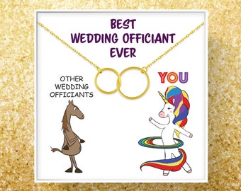 Wedding Officiant Gift Gift for Wedding Officiant Necklace | Etsy