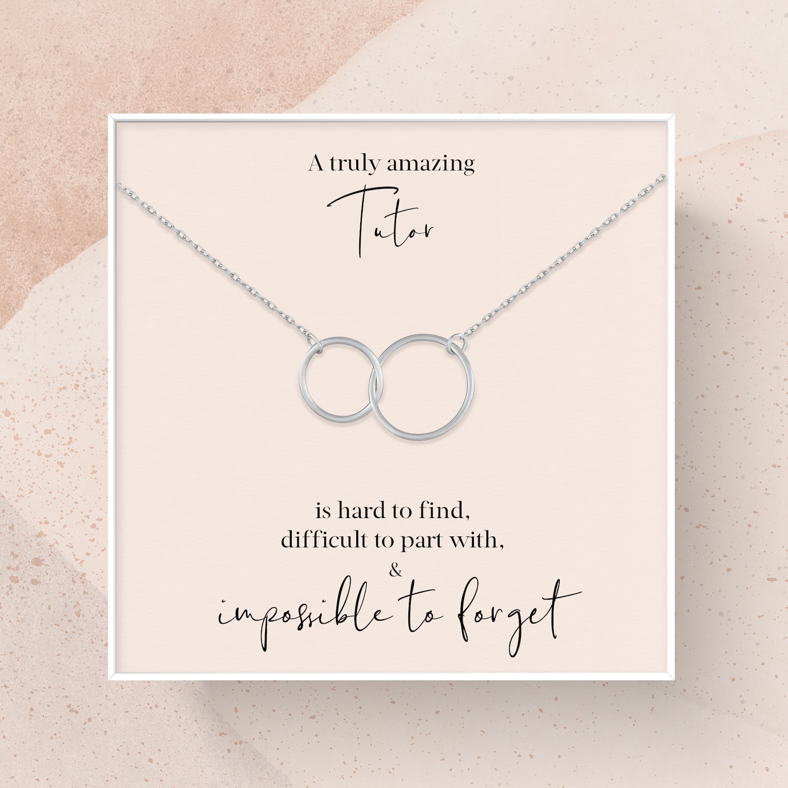 Tutor Gift Gift for Tutor Necklace A Truly Amazing Tutor - Etsy