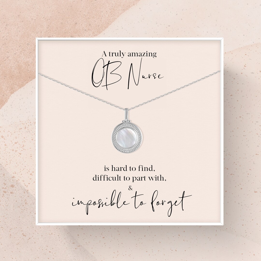 OB Nurse Gift | Gift for OB Nurse Necklace | A Truly Amazing OB Nurse ...