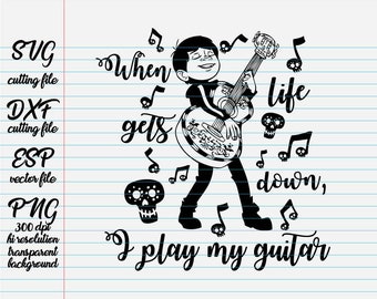 Coco guitar svg | Etsy