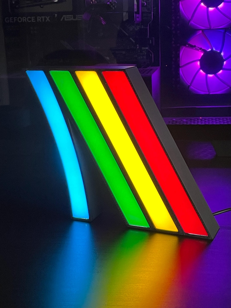 Arc Raiders Logo Desk Art - White LED - 3D Printed Colored - Etsy
