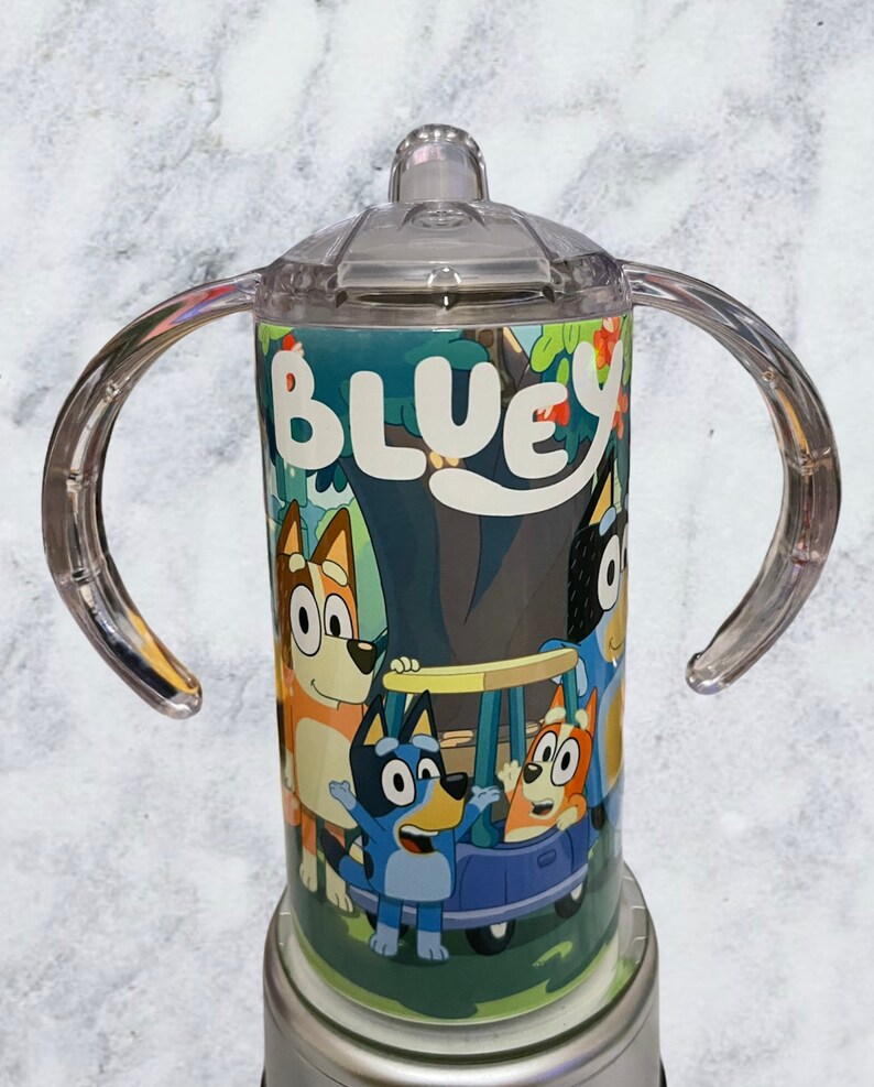 Bluey Style Kids Sippy Cup, Tumbler, Sports Bottle - Etsy
