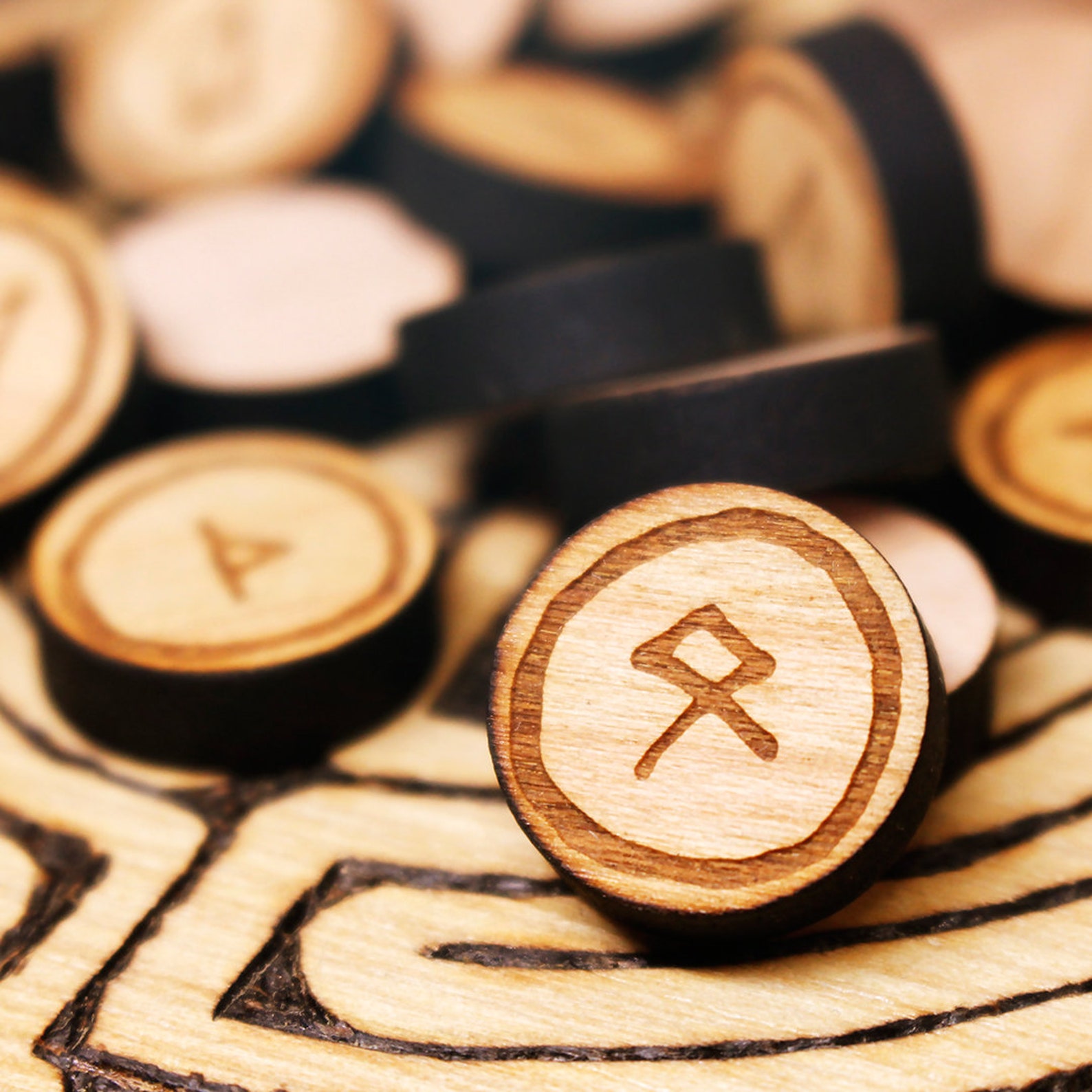 Elder Futhark Runes Light - Etsy