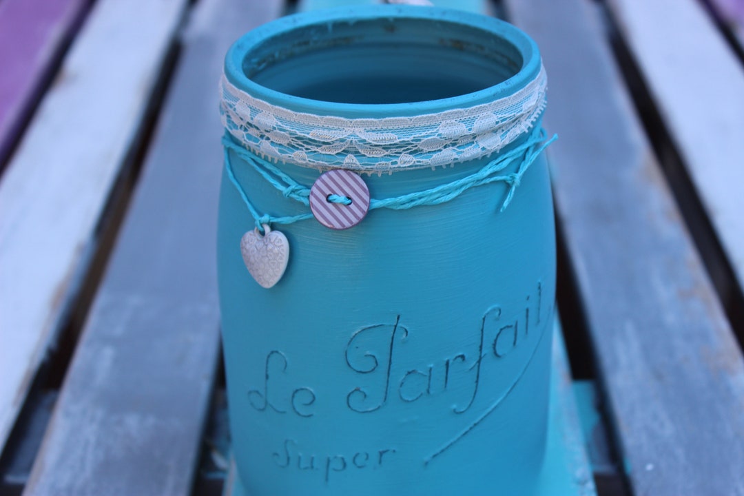 Le Parfait Mason Jar Large 1L Turquoise - Etsy