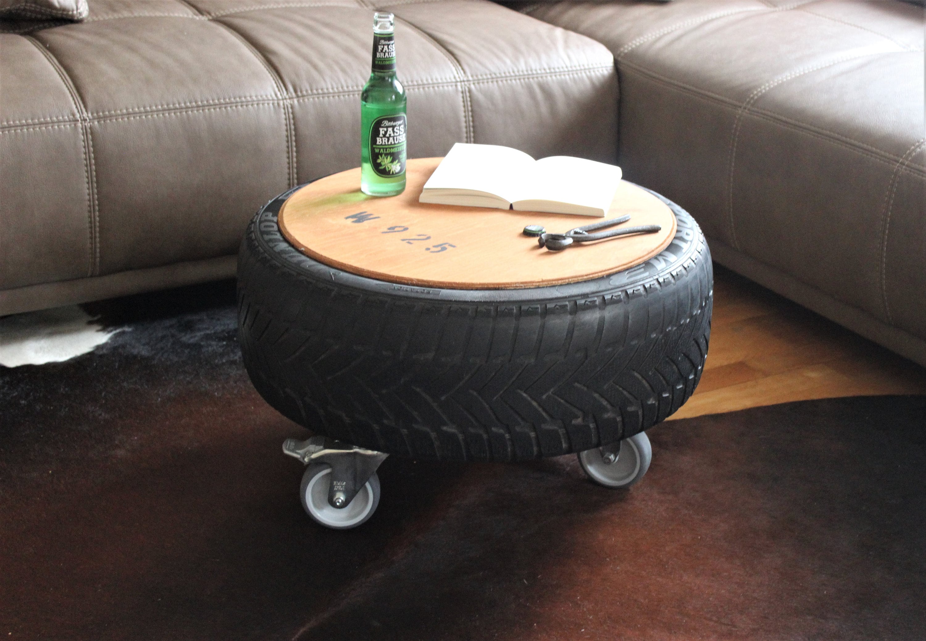 Hot Tire Coffee Table Side Table Loft Style Table Upcycling - Etsy Canada