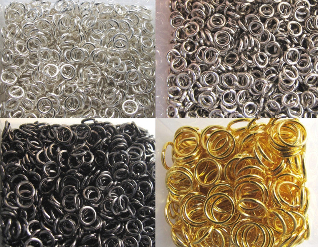 450g Jump Rings Split Rings Chainmaille Jump Rings Mixed Silver Steel ...