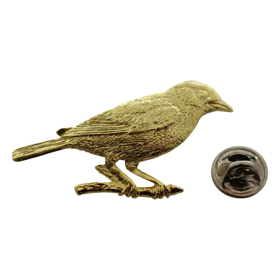Bluebird Pin ~ 24K Gold ~ Lapel Pin - Etsy