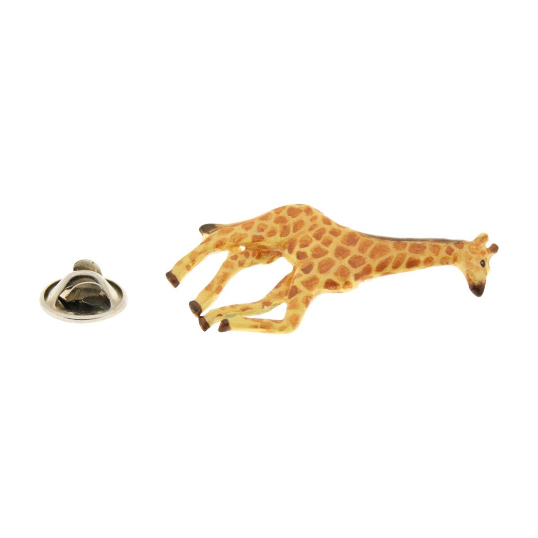 Giraffe Pin Hand Painted Lapel Pin - Etsy