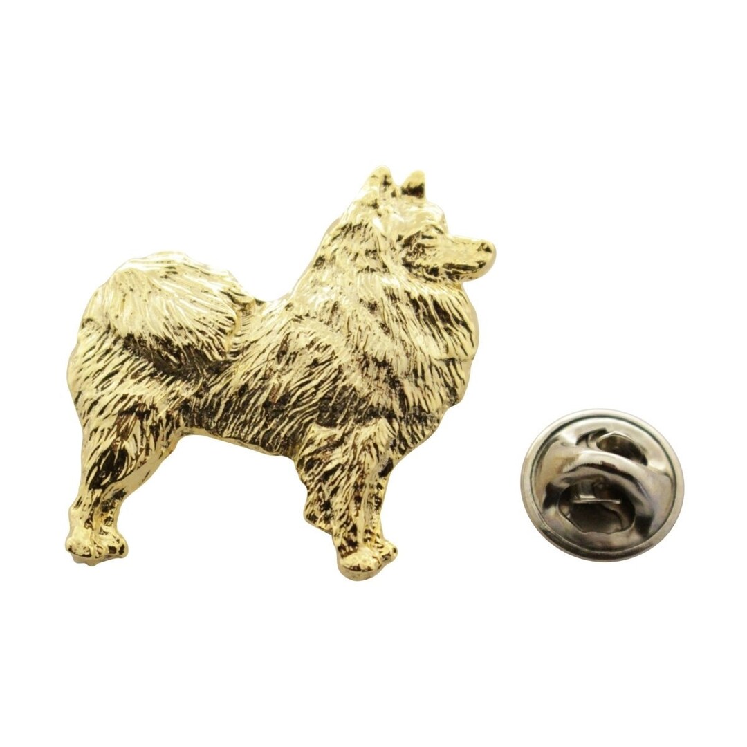 American Eskimo Pin 24K Gold Lapel Pin - Etsy