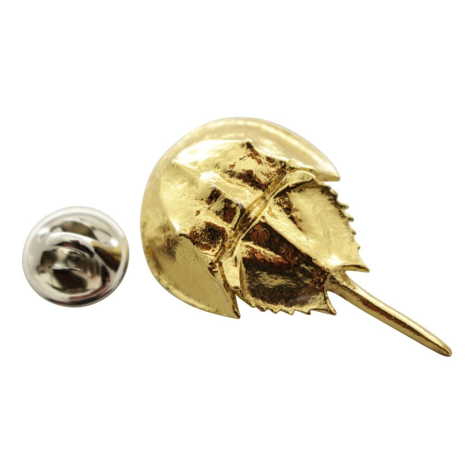 Horseshoe Crab Pin ~ 24K Gold ~ Lapel Pin - Etsy