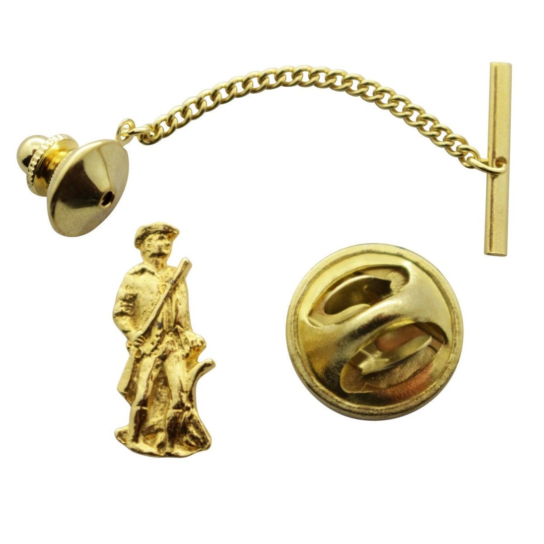 Minuteman Tie Tack 24K Gold Tie Tack or Pin - Etsy