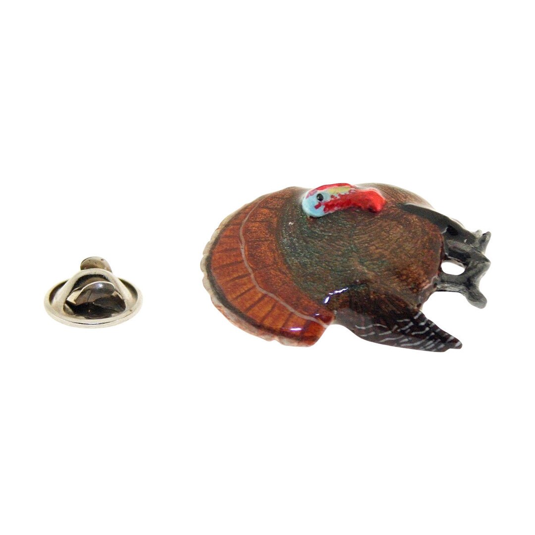 Turkey Pin ~ Hand Painted ~ Lapel Pin - Etsy