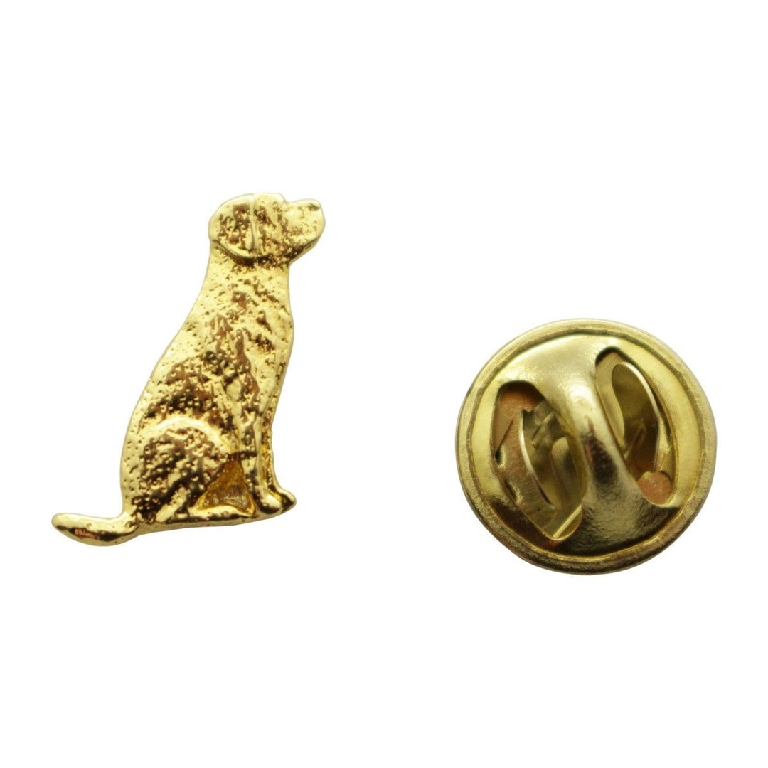 Lab or Labrador Mini Pin ~ 24K Gold ~ Miniature Lapel Pin - Etsy
