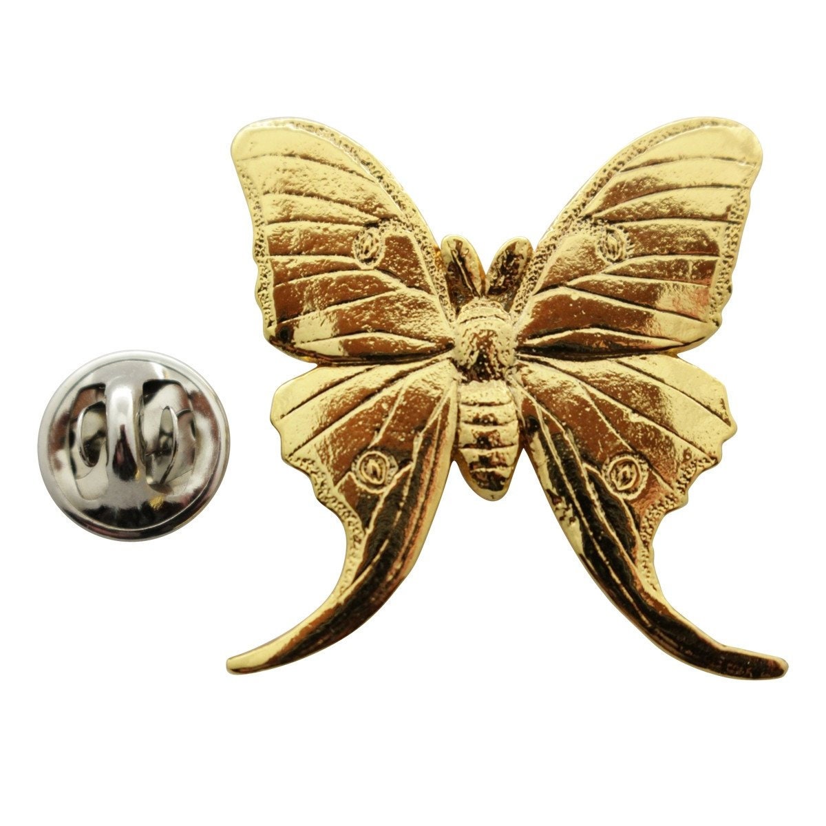 Luna Moth Pin 24K Gold Lapel Pin - Etsy