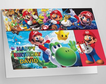 Super Mario Card | Etsy