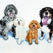 Multiple Pet Portraits, Custom Dog Portraits, Custom Pet Portraits ...