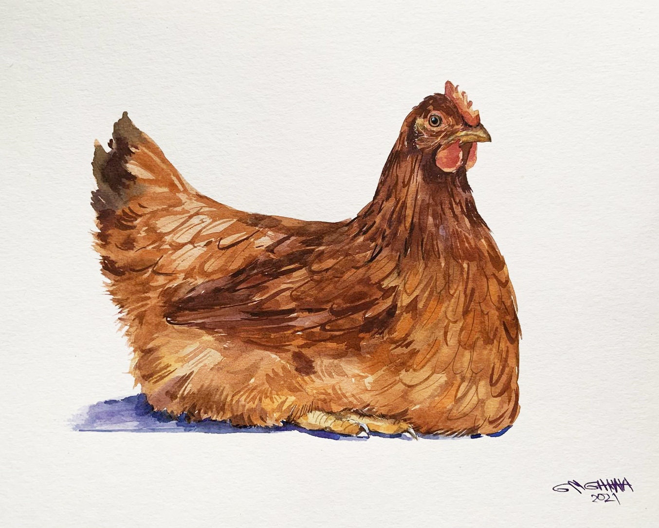 Custom Hen Portrait Custom Chicken Portrait Custom Rooster - Etsy