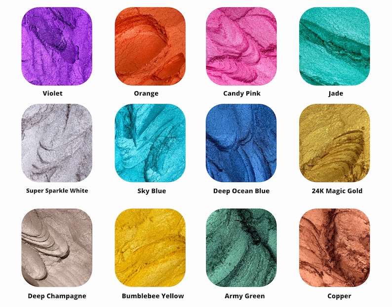 BUY 2 Get 1 FREE. Premium Metallic Pearl Shimmer Mica Pigment - Etsy