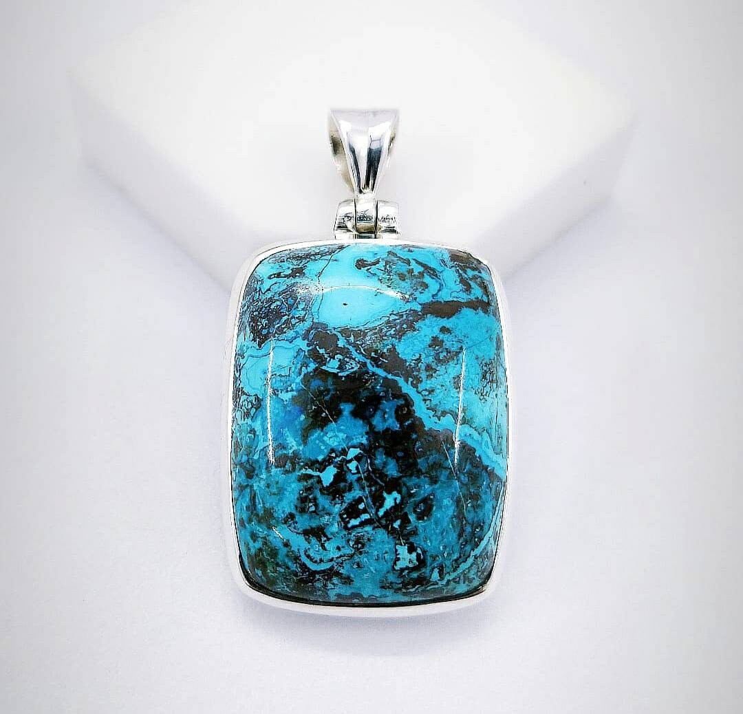 Natural Shattuckite Pendant 925 Sterling Silver Shattuckite | Etsy