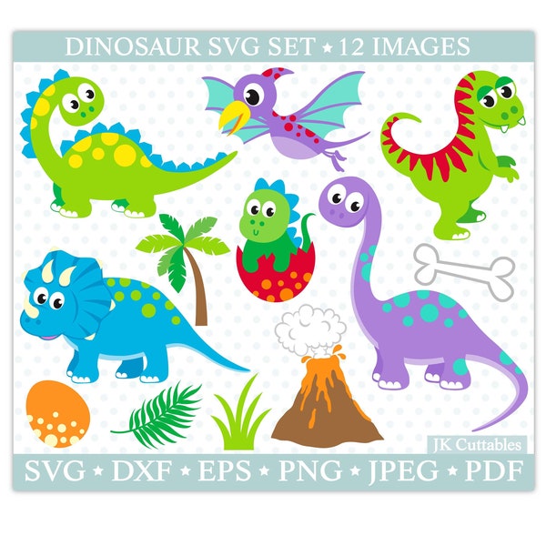 Dinosaur Clipart - Etsy
