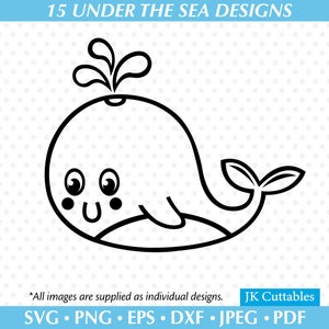 Under the Sea SVG Bundle, Ocean Animals SVG, Turtle Svg, Whale Svg ...