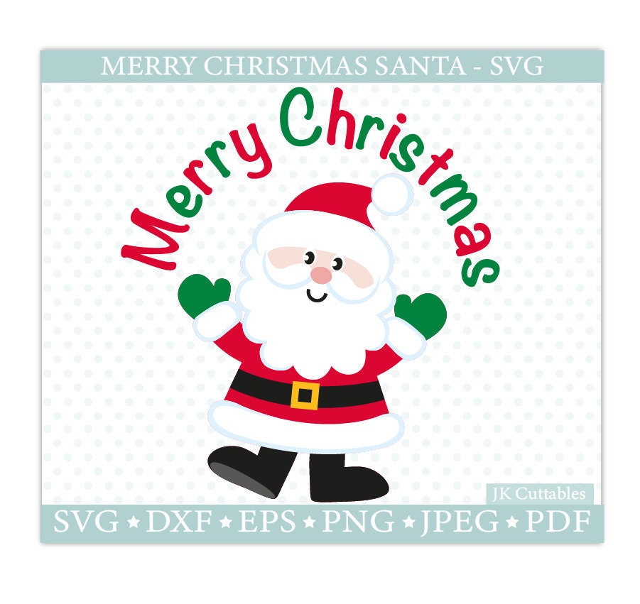 Christmas Santa SVG File for Cricut, Christmas PNG - Etsy UK