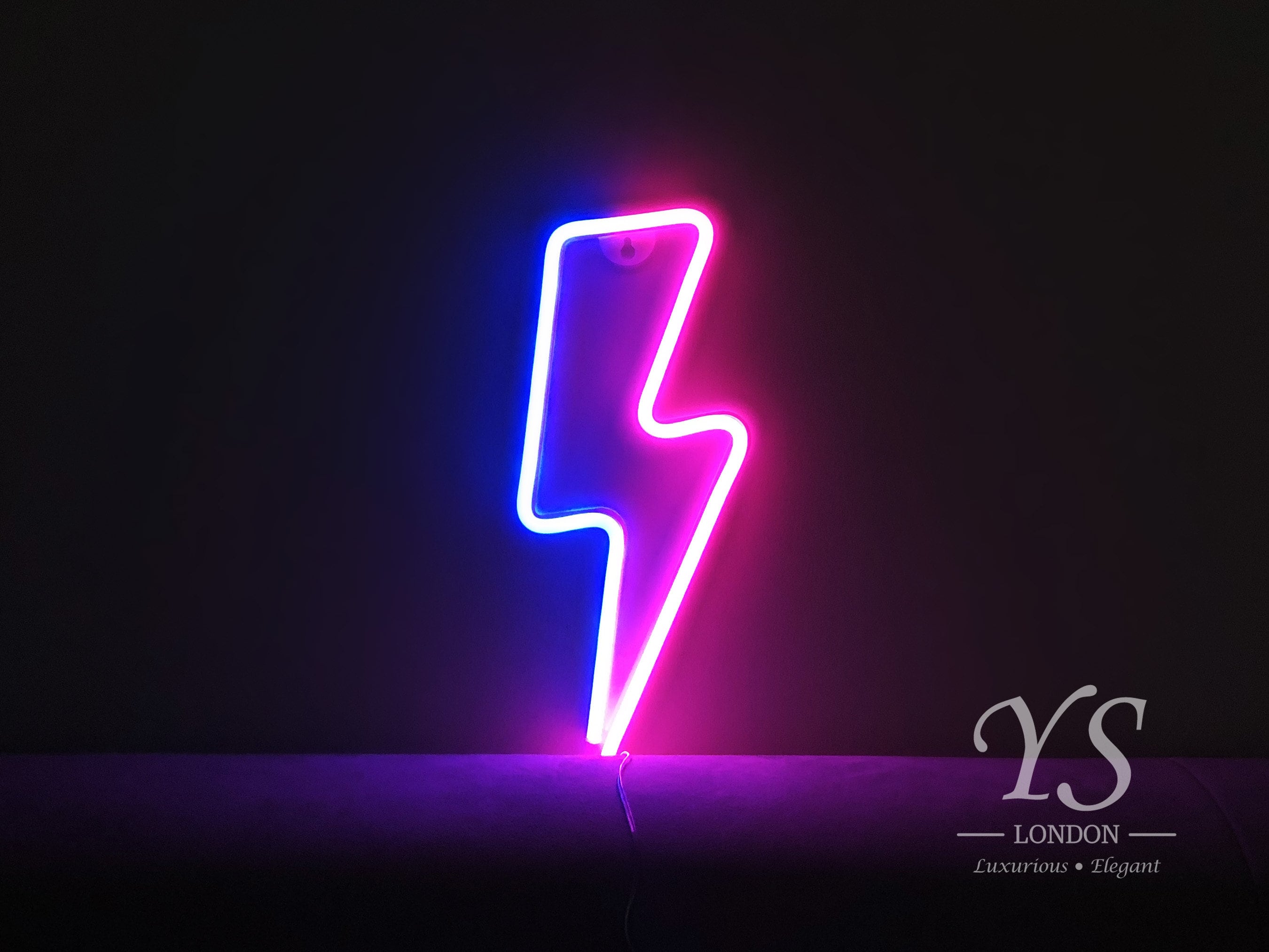 Lightning Bolt Neon Signs Neon Lights for Walls Usb/battery - Etsy