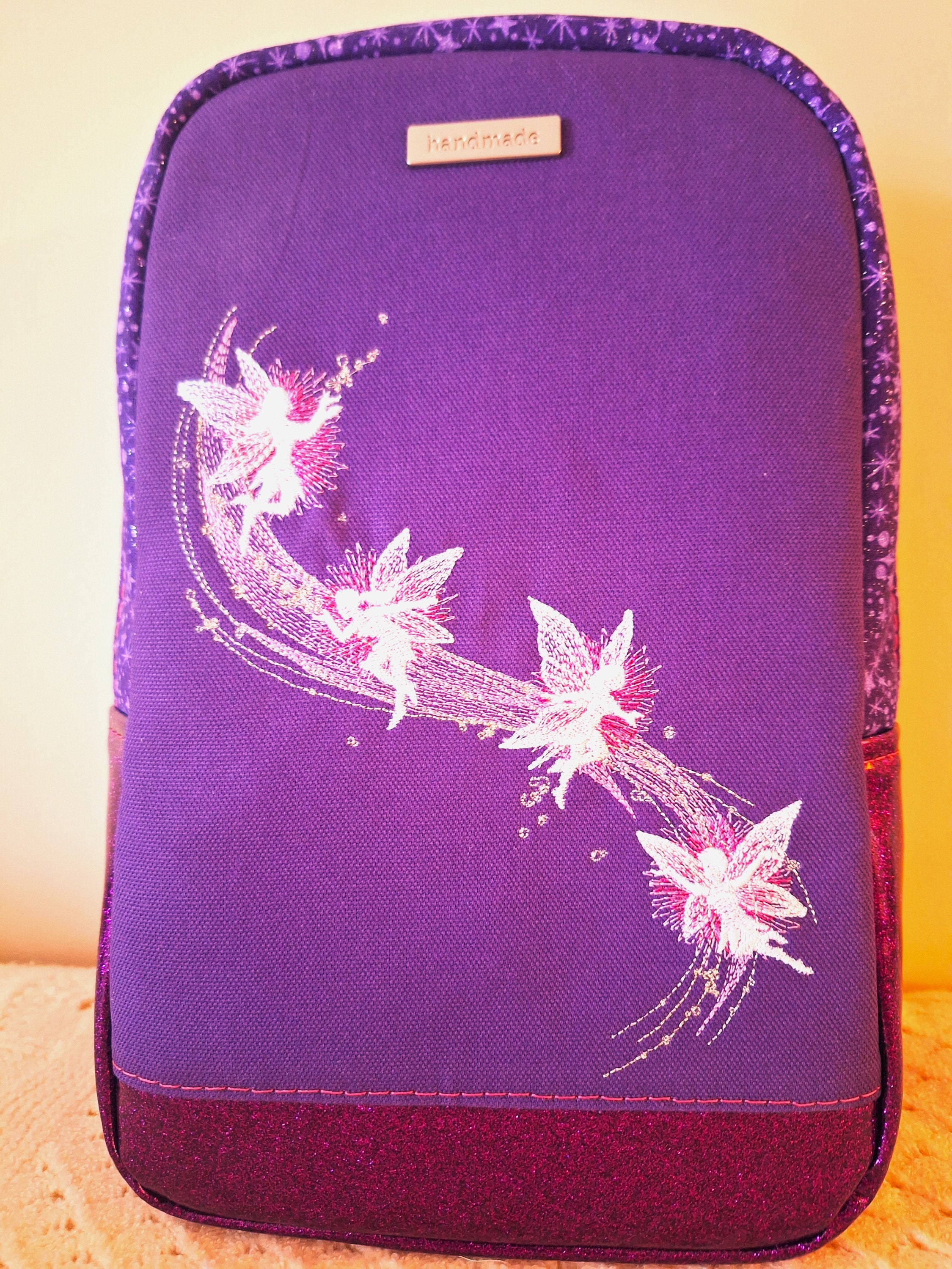 Purple Glitter Backpack With FAIRIES, Fairy Theme Purple MINI Backpack ...