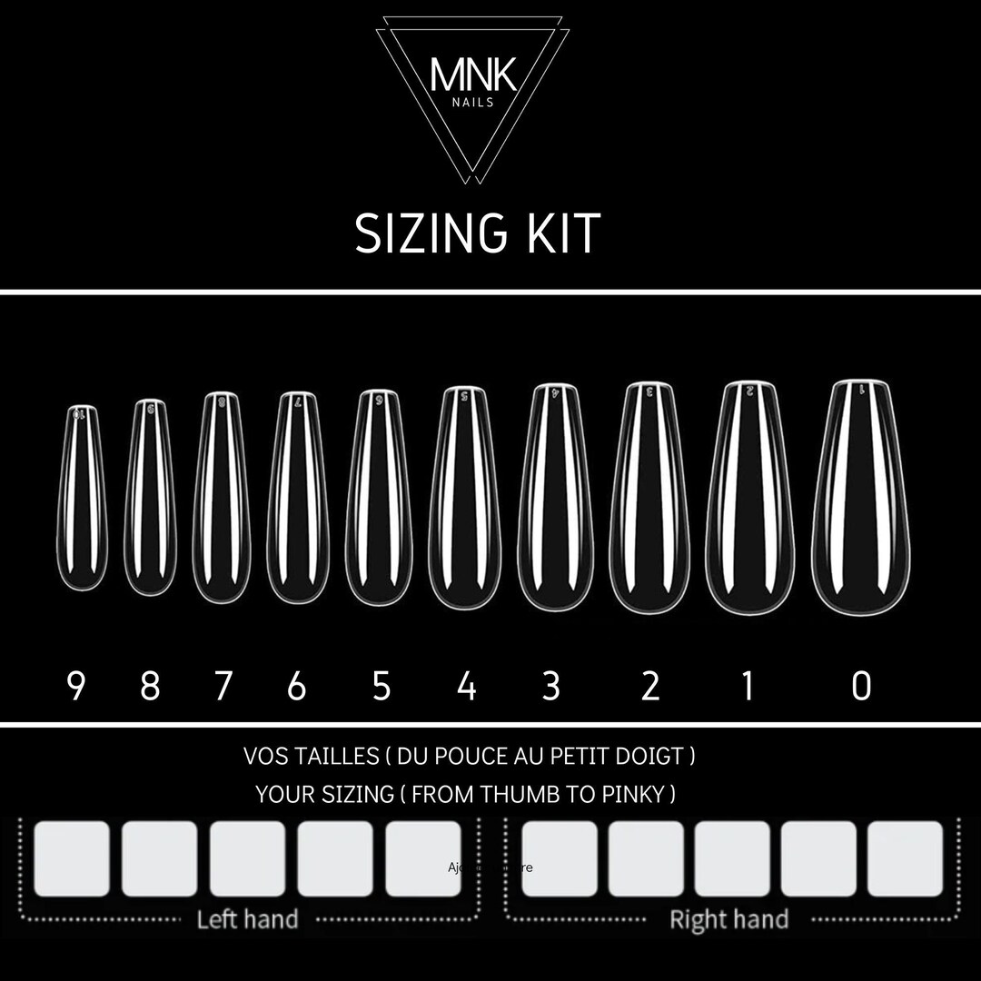 Press on Nails SIZING KIT Claws False Nails Fake Nails Custom Nails ...