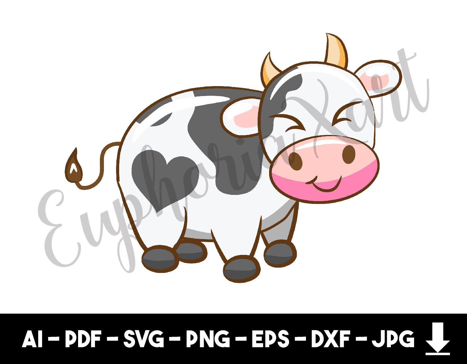 Koe svg cricut koe koe clipart cartoon koe koe pictogram | Etsy