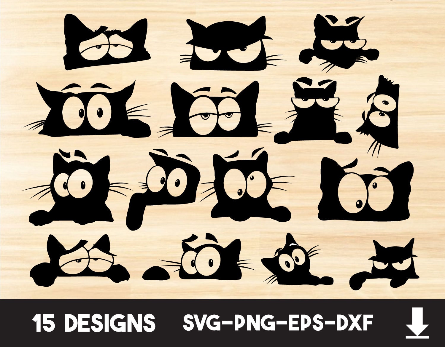 Katze Bundle Svg Katze Svg Katze Clipart Katze Vektor | Etsy