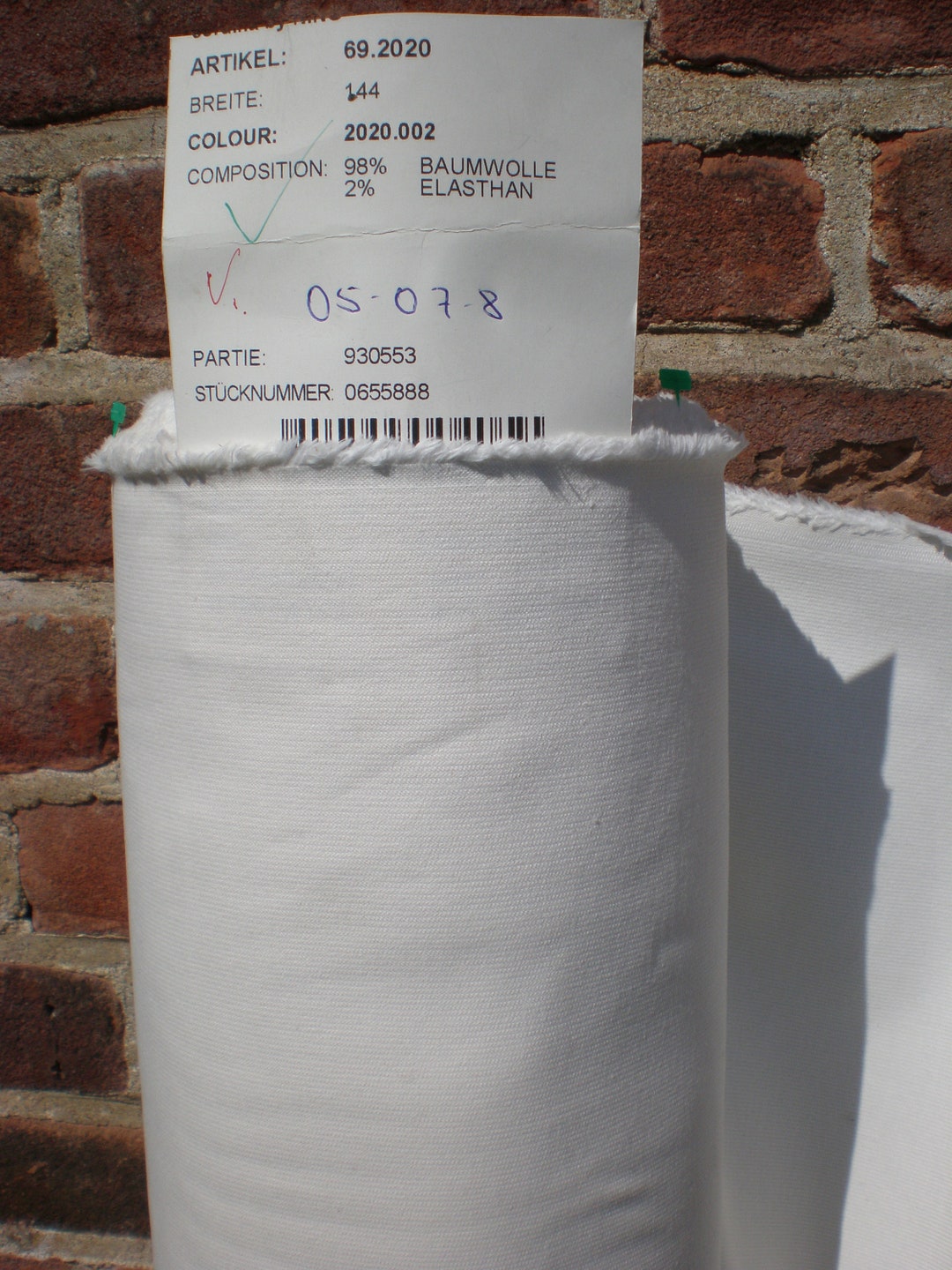 Stretch Fine Cord Ecru Fabric by the Metre - Etsy