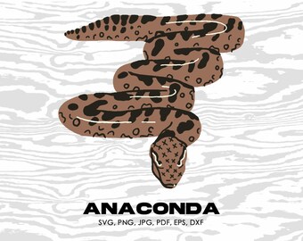 Anaconda Snake Svg - Etsy