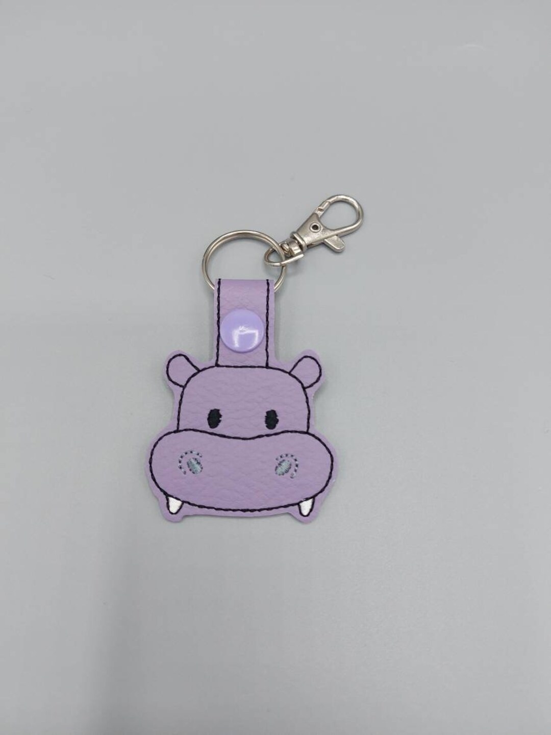 Hippo Keyring, Hippo Face Keyring, Hippo Gift Idea, Hippo Lovers Gift ...