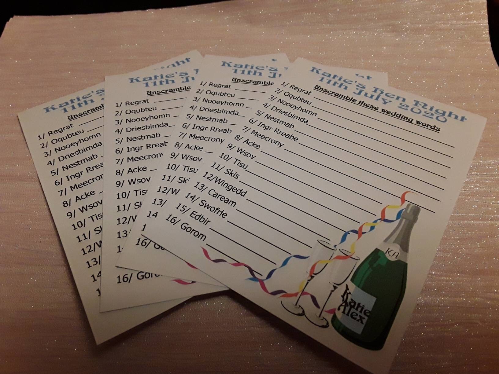 Hen Night Party Game Etsy hen-night-party-game-etsy