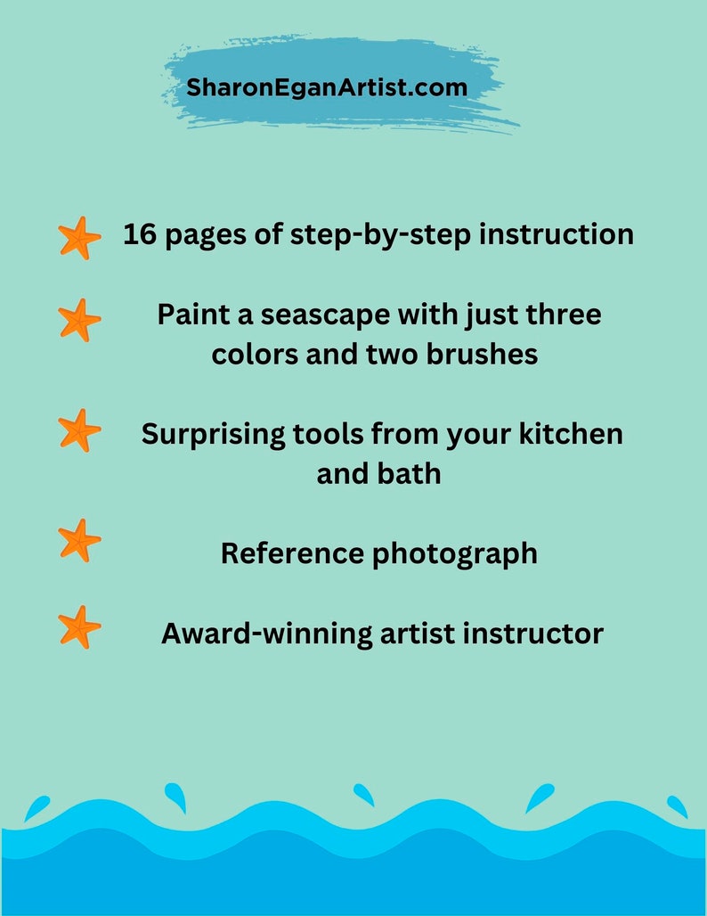 Learn to Paint Art Lesson, Art Project, Easy Paint Party Tutorial, Step ...