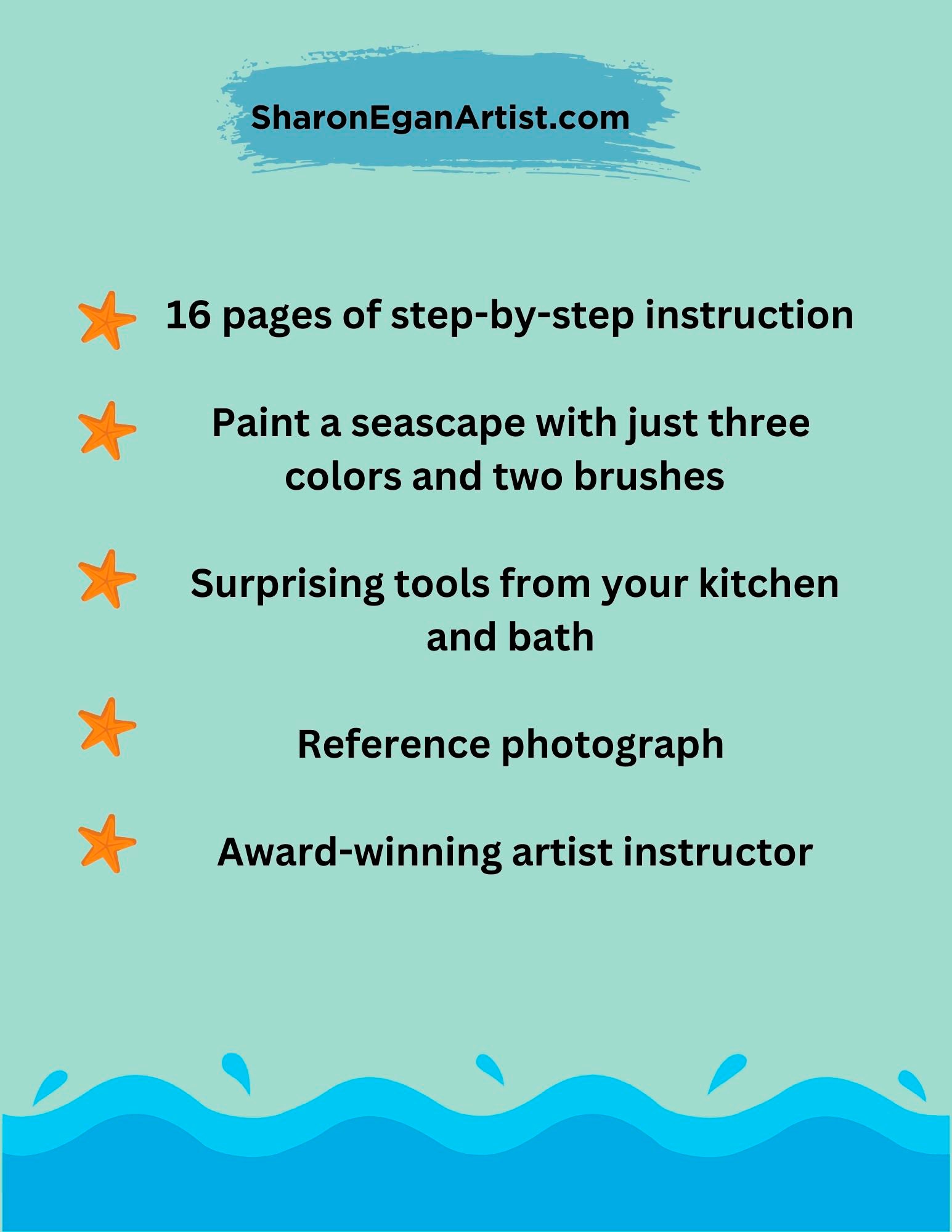 Learn to Paint Art Lesson, Art Project, Easy Paint Party Tutorial, Step ...