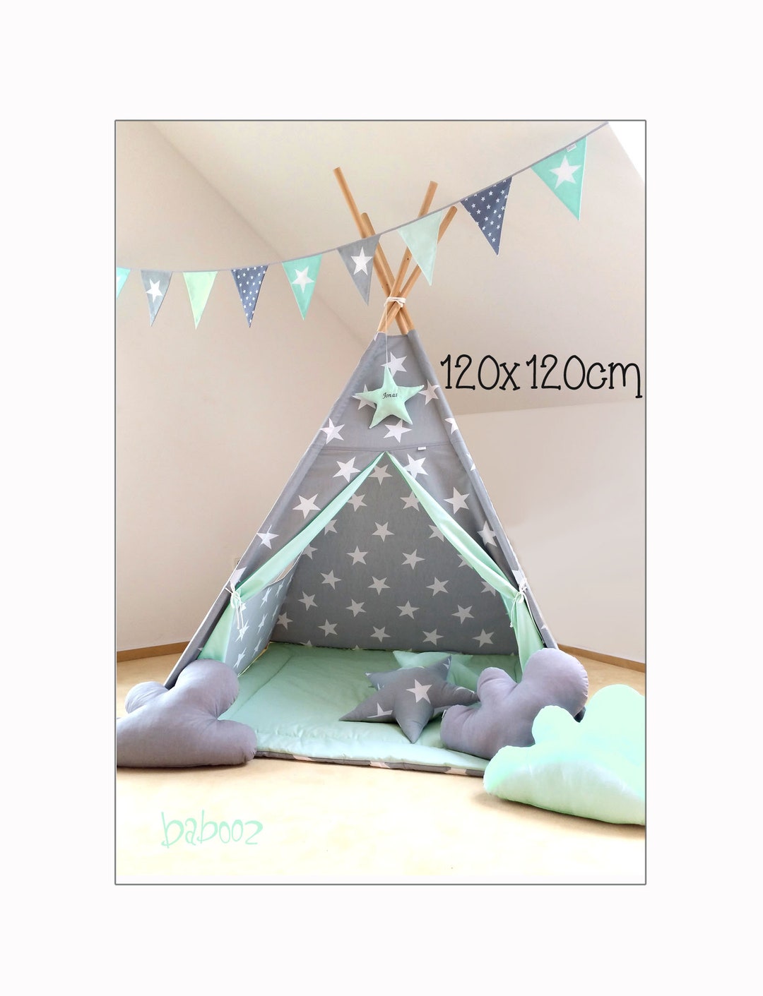 Tipi With Name Ceiling - Etsy
